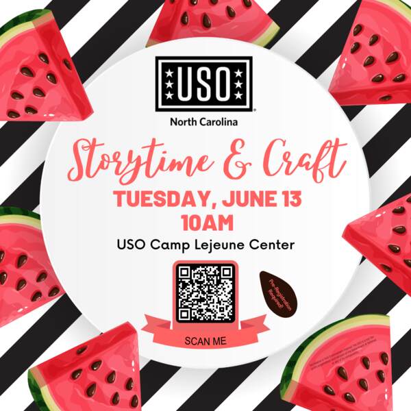 June Storytime & Craft • USO of North Carolina