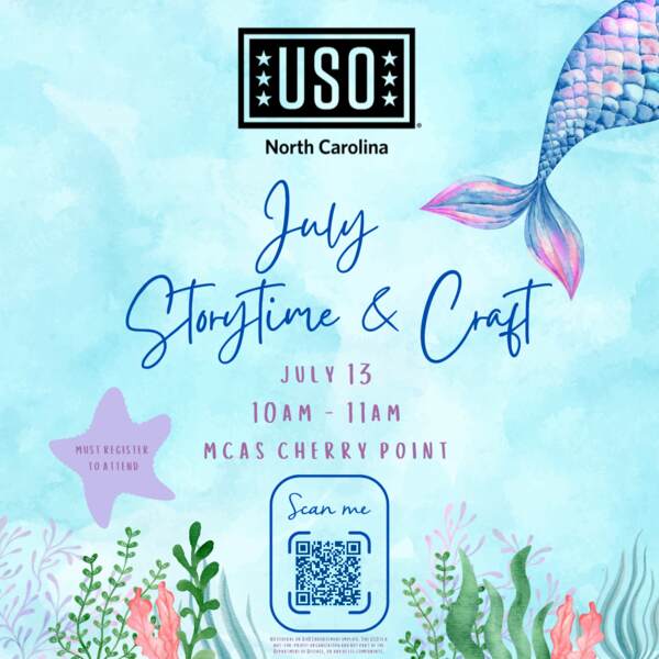 July Storytime & Craft • USO of North Carolina